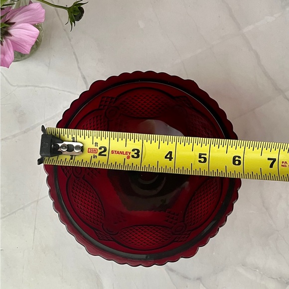 Avon | Kitchen | Vintage Avon Cape Cod Ruby Red Footed Bowl | Poshmark